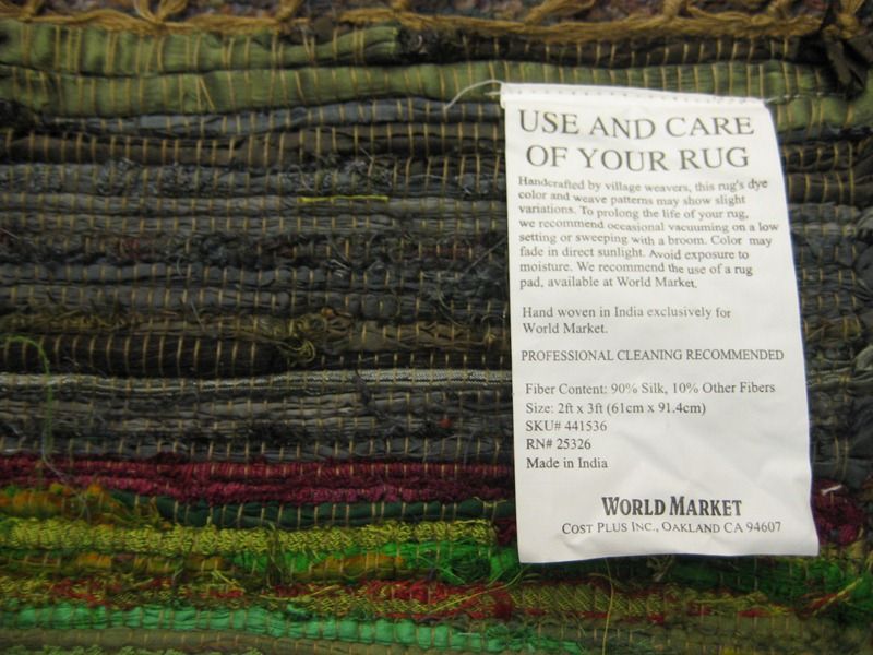 Cost Plus Recalls Silk Floor Mats Due to Laceration Hazard; Sold ...