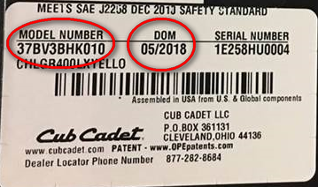 Cub Cadet Recalls Utility Vehicles Due to Fire Hazard (Recall Alert ...