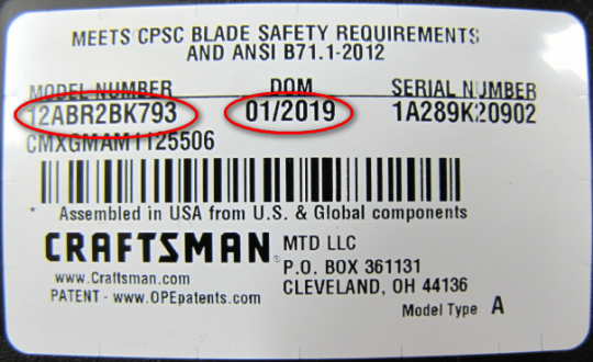 MTD Recalls Lawn Mowers Due to Injury Hazard; Sold Exclusively at Lowe ...