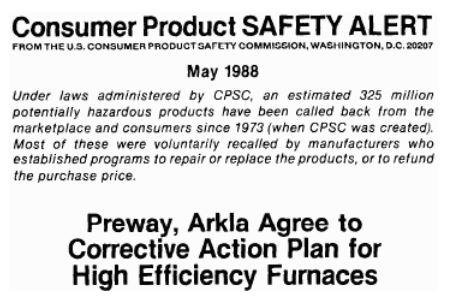 Plan for High Efficiency Furnaces | CPSC.gov